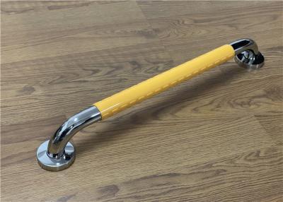 China Stain Steel Yellow Plastic 800mm 150kg Disabled Wall Handles Disabled Grab Rail for sale