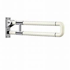 China Stainless Steel 200KG Handicap Handrails For Toilets Anti Slip Folding Toilet Support Rail for sale