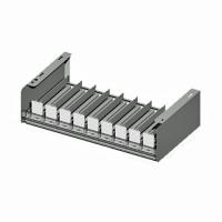 China Plastic 185mm Spring Loaded Shelf Tobacco Pack Pusher Lane System For Spice Nail for sale