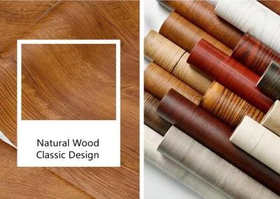 China Antique Wood SPC PVC Flooring Decorative Film 0.07mm 1000mm Width High Clarity for sale