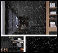 China Black Marble 40CM*90CM PET Wall Sticker 200PCS Package Includes For Indoor for sale