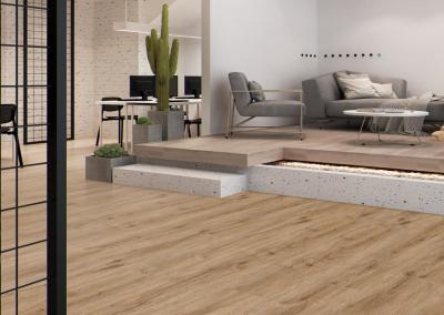 China Slip Resistant LVT Plank Flooring 6x36 Inch Sound Absorbing Waterproof Vinyl for sale
