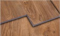 China Wood Grain Resilient Click PVC Vinyl Plank Flooring 4mm Thick 0.3mm Wear Layer for sale