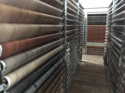China PVC Floor Film for SPC Flooring 0.07mm Thickness 1000mm Width Wood Color Decorative for sale