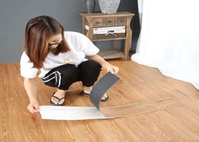 China Self-Adhesive LVT Flooring 6x36 Inch 2.0mm Thick PVC Vinyl Plank for Commercial Decoration for sale