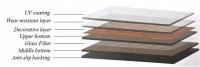 China Wood Grain PVC film , Smooth Surface water Resistant printed layer for sale
