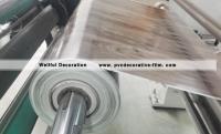 China Decorative Waterproof Wood Grain PVC Film 1000mm Width 0.07mm Thickness Ink Transfer Printing for sale