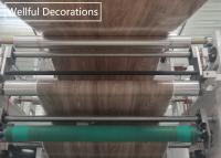 China Dark Wood Grain Ink Transfer PVC Film 0.07mm for Flooring Decoration for sale