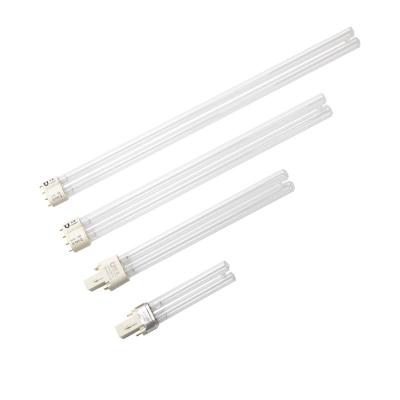 China 254nm UVC Germicidal Ultraviolet Quartz Lamp Tube G23 2G7 2G11 Base 36W 55W 95W for sale