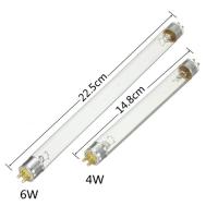 China Double Needle Germicidal UVC Light Lamp T5 T8 4W 6W 8W 15W High Purity Quartz for sale