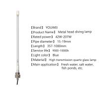 China Purification Underwater UV Lamp , 42-207w Ultraviolet Pool Sanitizing Light for sale