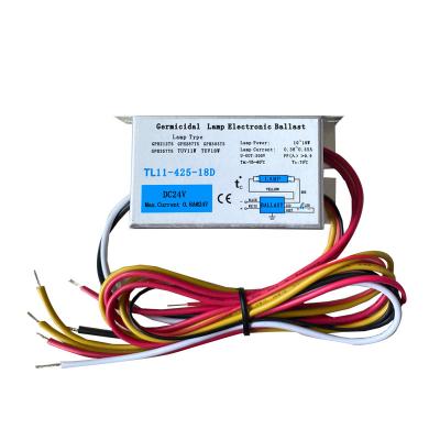 China DC 12V 24V UV Lamp Electronic Ballast 10-18W 4 Foot for Air Disinfection for sale