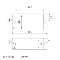 China Low Preasure 1 Lamp T8 Ballast , Electronic Uv Light Fixture for sale