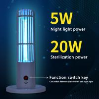 China 20W UVC Germicidal Table Lamp with Remote Control for Home Restaurant Sterilization for sale