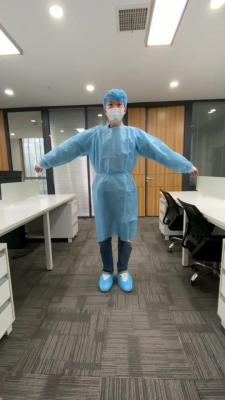 China S&J PP Disposable Protective Isolation Gowns for sale