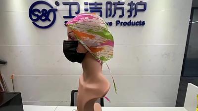 China S&J Factory supply custom logo colorful black 4ply 3ply disposable face mask for sale