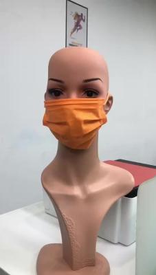 China EN14683 Disposable Orange China Surgical Colorful Medical Face Mask for sale