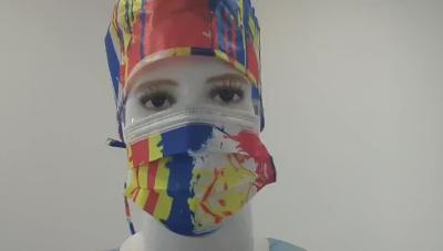 China 3-Ply Fashion Disposable Printed Face Mask Respirator Nonwoven Cute Colorful Vibrant Patterned Kids Friendly ASTM F2100 LEVEL3 for sale