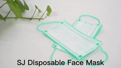 China SJ Disposable Face Masks EN14683 Medical Mask Type IIR 3 ply Comfortable Earloop Surgical Facemask Good Fabric Soft on Skin for sale