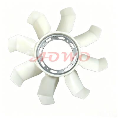 China Dynamically Balanced Fan Clutch Blade with Bolt-on Mounting and Powder Coated Finish for Engine Cooling for sale