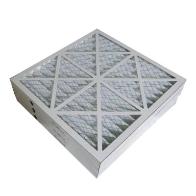 China Synthetic Fiber G4 Pre Pleated Panel Filter For HVAC / Ventilation for sale