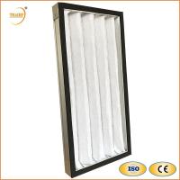 China Washable Pleated Synthetic Fiber Pre Air Filter For Ventilation System for sale