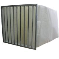 China 1 Micron Fiberglass Panel Air Conditioning Bag Filters OEM ODM for sale