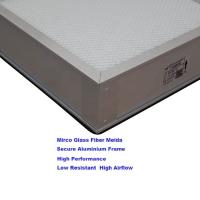 China DOP 99% Glassfiber HEPA Air Filter HEPA Filter Box EN182 for sale
