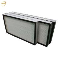 China DOP 99% Glassfiber HEPA Air Filter HEPA Filter Box EN182 for sale