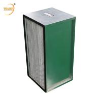 China 0.3um Micro Glass Fiber Panel HEPA Filter For Pharmaceutical Processing for sale
