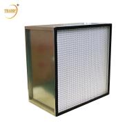 China 0.3um Micro Glass Fiber Panel HEPA Filter For Pharmaceutical Processing for sale