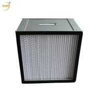China H13 H14 Aluminium Foil Paper Separator Deep Pleat HEPA Filter Box For Laboratory for sale