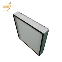 China 99.99% Efficiency HEPA Panel Filter H14 Air Filter Hot Melt Adhesive for sale