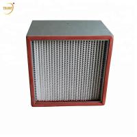 China Stainess Steel Frame High Efficiency High Temperature HEPA Filter Aluminum Foil for sale