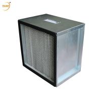 China Aluminum Frame 99.99% Deep Pleat HEPA Filter For Ventilation System for sale