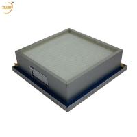 China EN1882 Pharmaceutical Gel Seal Mini Pleated Hepa Filter H13 H14 for sale