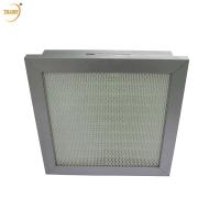 China EN1882 Pharmaceutical Gel Seal Mini Pleated Hepa Filter H13 H14 for sale