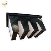 China Mini Pleat V Bank Filter 24x12x12 Micro Fiberglass Paper Merv 14 Air Filter for sale