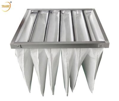 China F7 F8 F9 Nonwoven Fabric Micro Glass Fiber Paint Booth Pocket Air Filters for sale