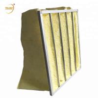 China F7 F8 F9 Nonwoven Fabric Micro Glass Fiber Paint Booth Pocket Air Filters for sale