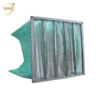 China 1um F6 Synthetic Fiber Spray Booth Bag Air Filter 595*495*600mm for sale