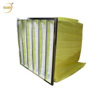 China F7 F8 F9 Galvanized Steel Frame Pocket Bag Air Filter 200-2400g/㎡ for sale