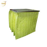 China F7 F8 F9 Galvanized Steel Frame Pocket Bag Air Filter 200-2400g/㎡ for sale