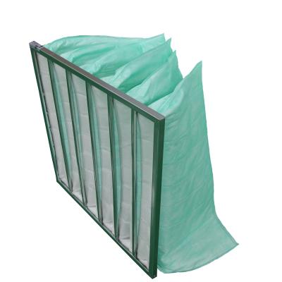 China Industrial Air Filter Media Synthetic Fiber Pocket Filter for sale