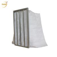 China Nonwoven Fabric Melt Blown Pocket Bag Air Filter For Air Conditioning for sale