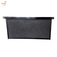China ABS Plastic Frame F7 V Bank Compact Carbon Filter With High Adsorption Capacity for sale