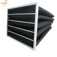China Aluminum Alloy Frame HVAC Pocket Activated Carbon Air Filter Ordor Removal for sale