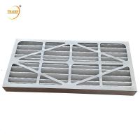 China G3 Cardboard Frame Pre Filter Moisture Resistant Pleated Panel Air Filters for sale