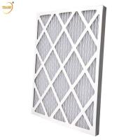 China G3 Cardboard Frame Pre Filter Moisture Resistant Pleated Panel Air Filters for sale