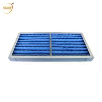 China Synthetic Filter Cotton 10 Micron Dust Collector G4 Pleated Panel Air Filter for sale
